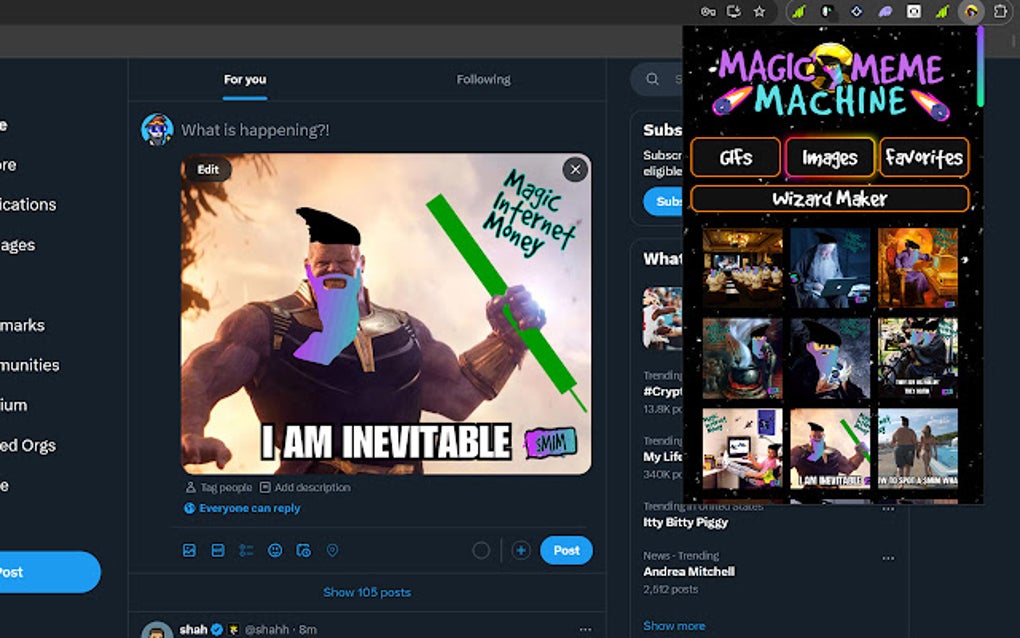 Magic Meme Machine for Google Chrome - Extension Download