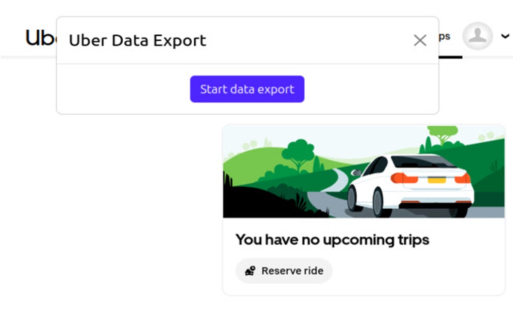 Trip Data Export para Google Chrome - Extensión Descargar
