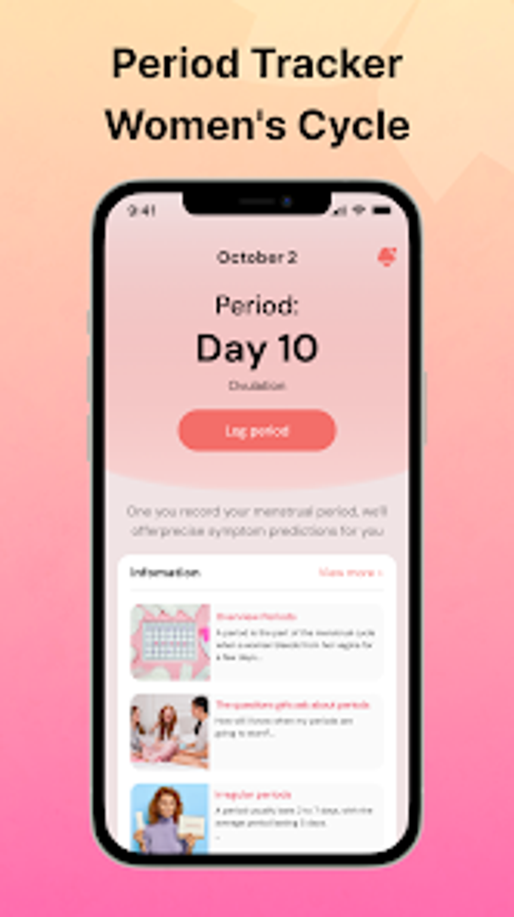 Android 용 Period Tracker - Womens Cycle - 다운로드
