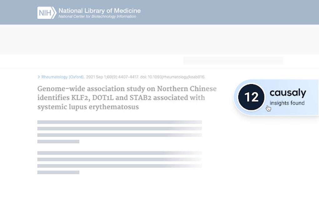 Causaly para Google Chrome - Extensión Descargar