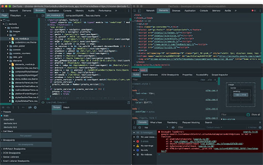 Material DevTools Theme Collection for Google Chrome - Extension Download