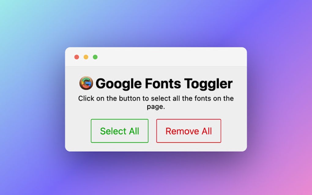 Google Fonts Toggler Google Chrome 용 - 확장 프로그램 다운로드