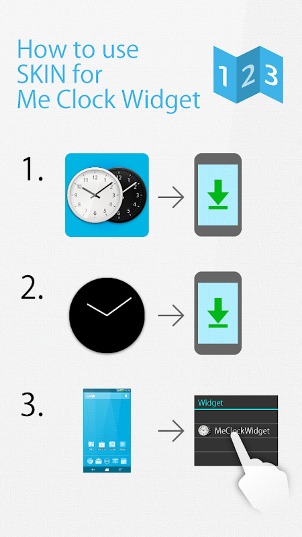 Boxy clock widget -Me Clock APK para Android - Descargar
