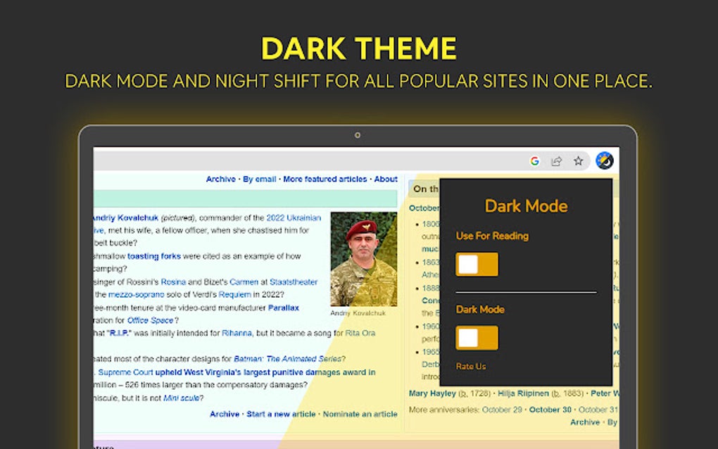 Dark Mode für Google Chrome - Erweiterung Download
