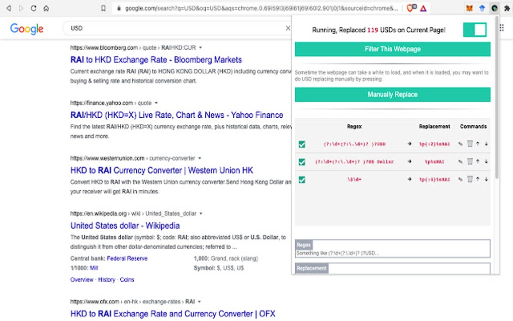 RAI Replacer Google Chrome 용 - 확장 프로그램 다운로드
