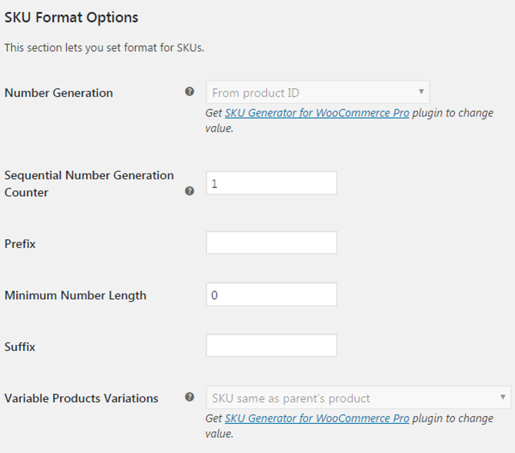 SKU Generator for WooCommerce for WordPress - Download