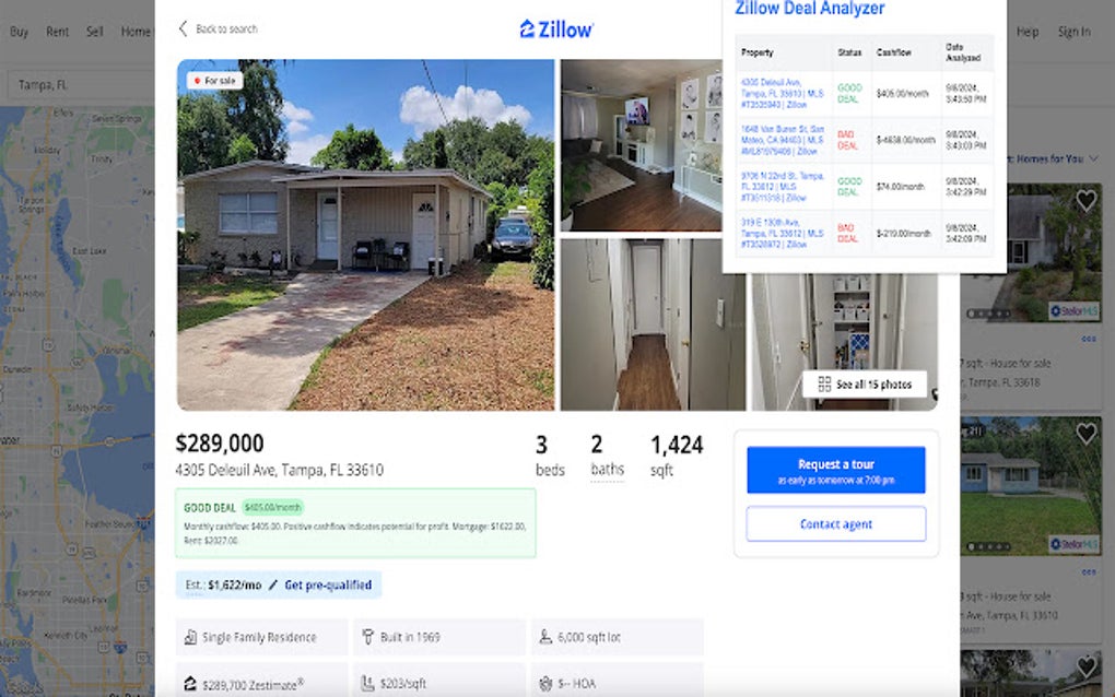 Zillow Deal Analyzer pour Google Chrome - Extension Télécharger