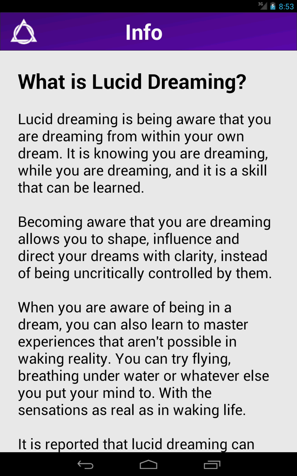 Awoken - Lucid Dreaming Tool APK for Android - Download