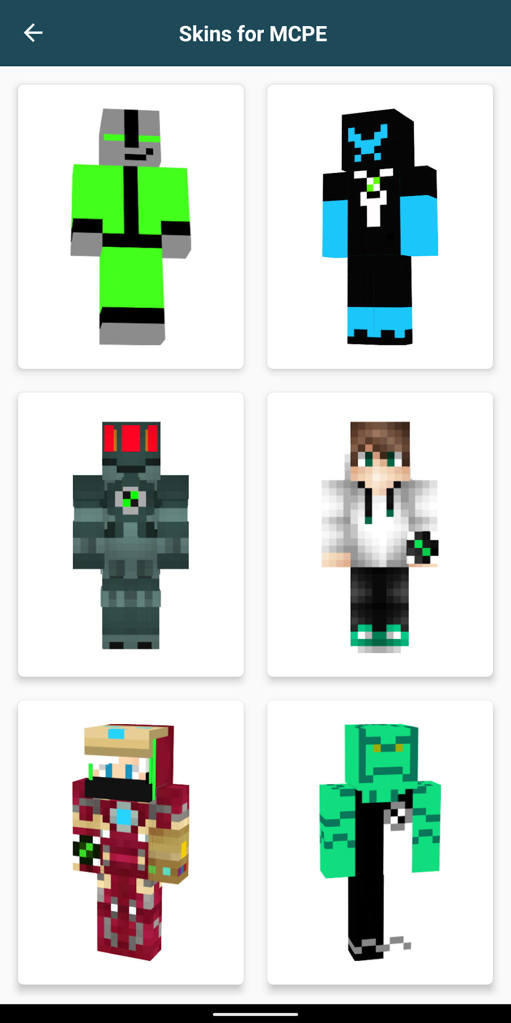 Ben Alien Skins for Minecraft para Android - Download