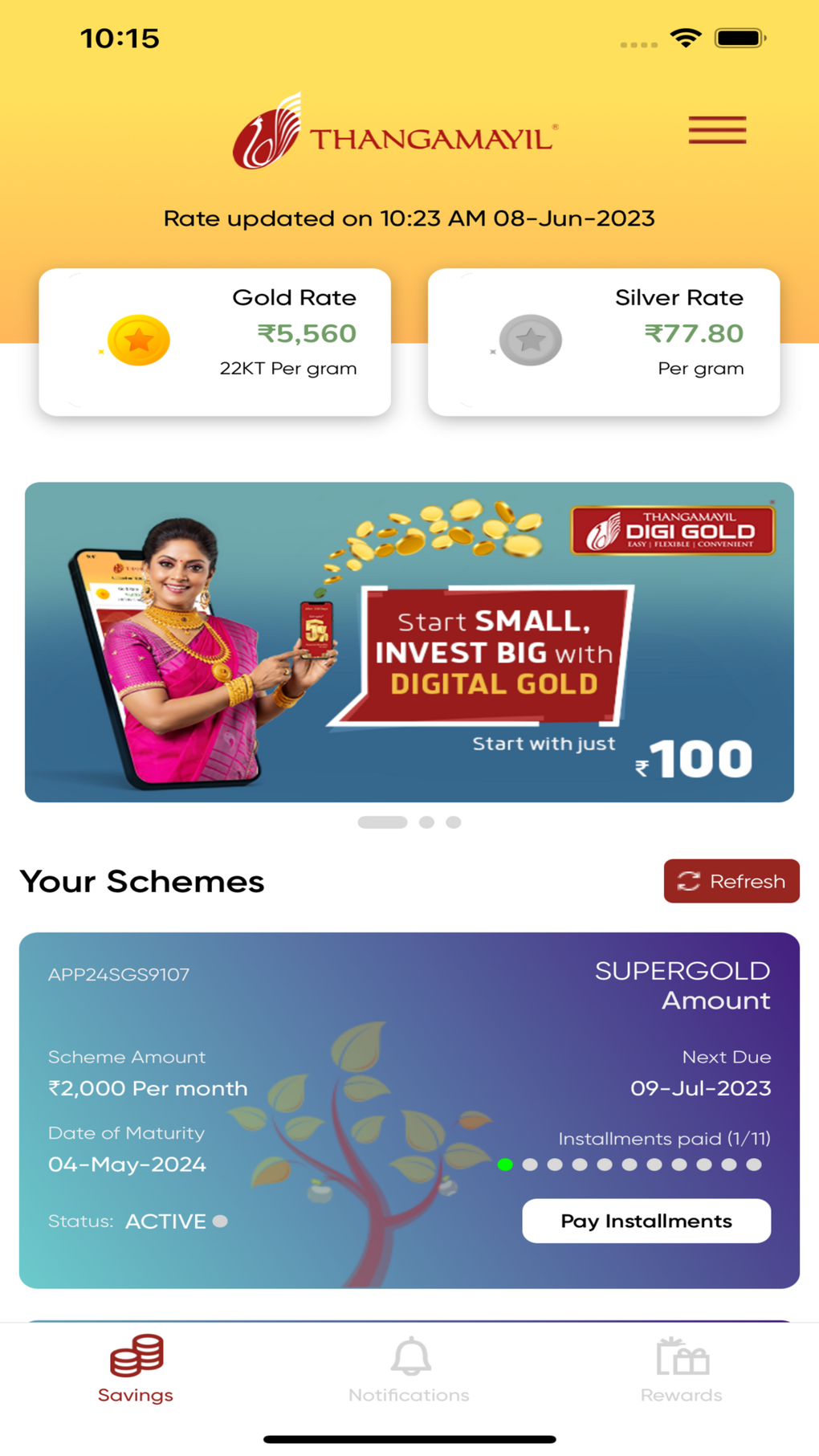 Thangamayil DigiGold for iPhone - Download