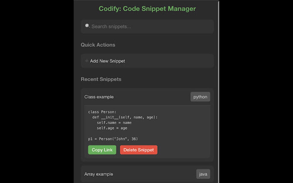 Codify para Google Chrome - Extensión Descargar