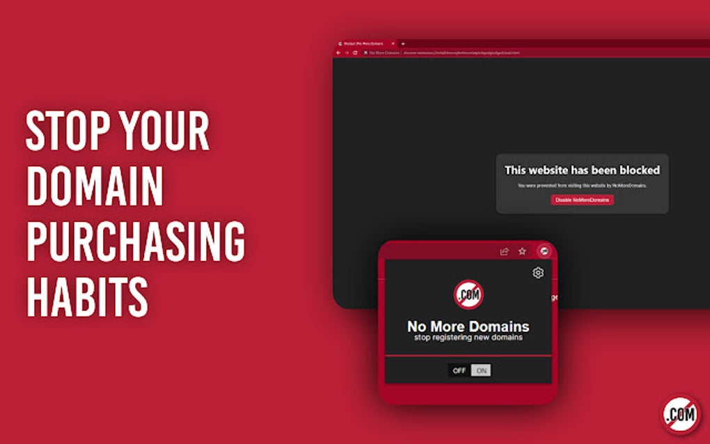 No More Domains for Google Chrome - Extension Download