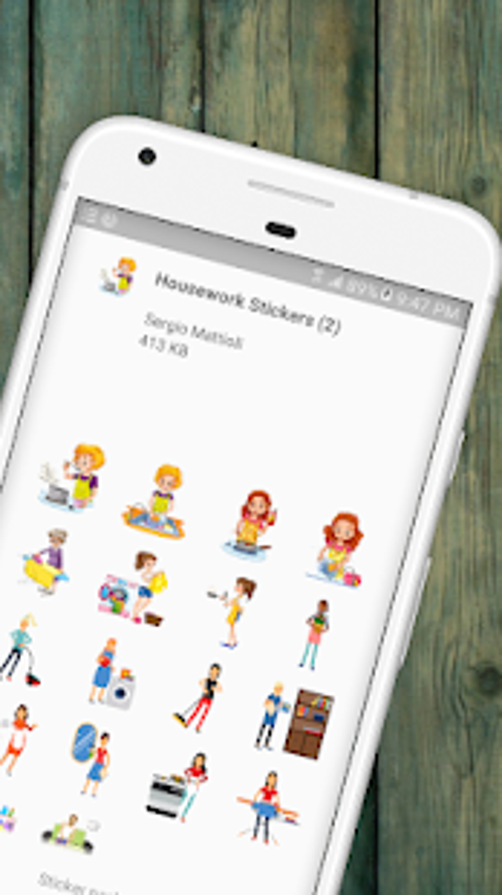 Housework Stickers for WhatsApp - WAStickerApps para Android - Descargar