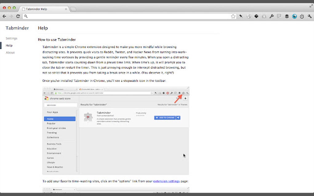 Tabminder for Google Chrome - Extension Download