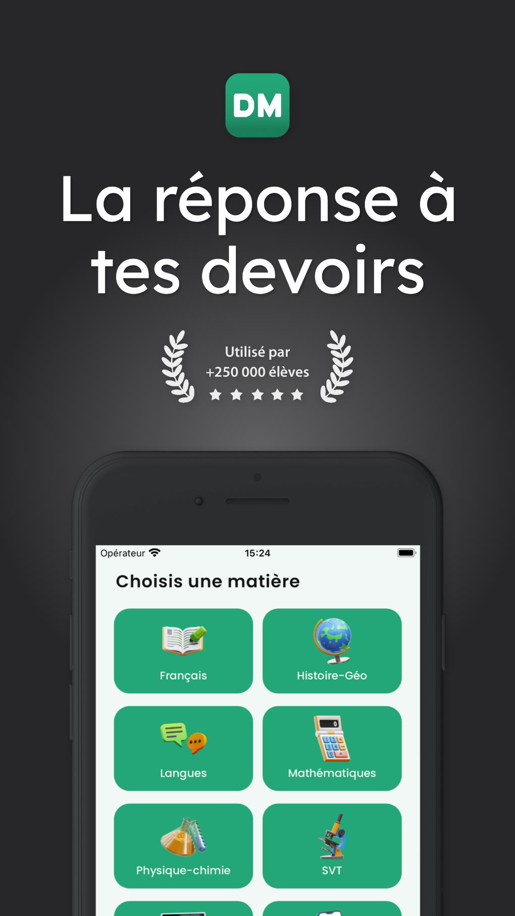 Devoirs Maîtrisés - Aide Ecole para iPhone - Descargar