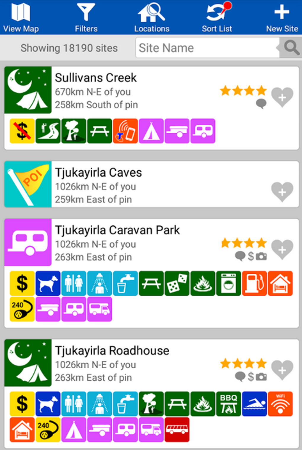 WikiCamps Australia Para Android Download