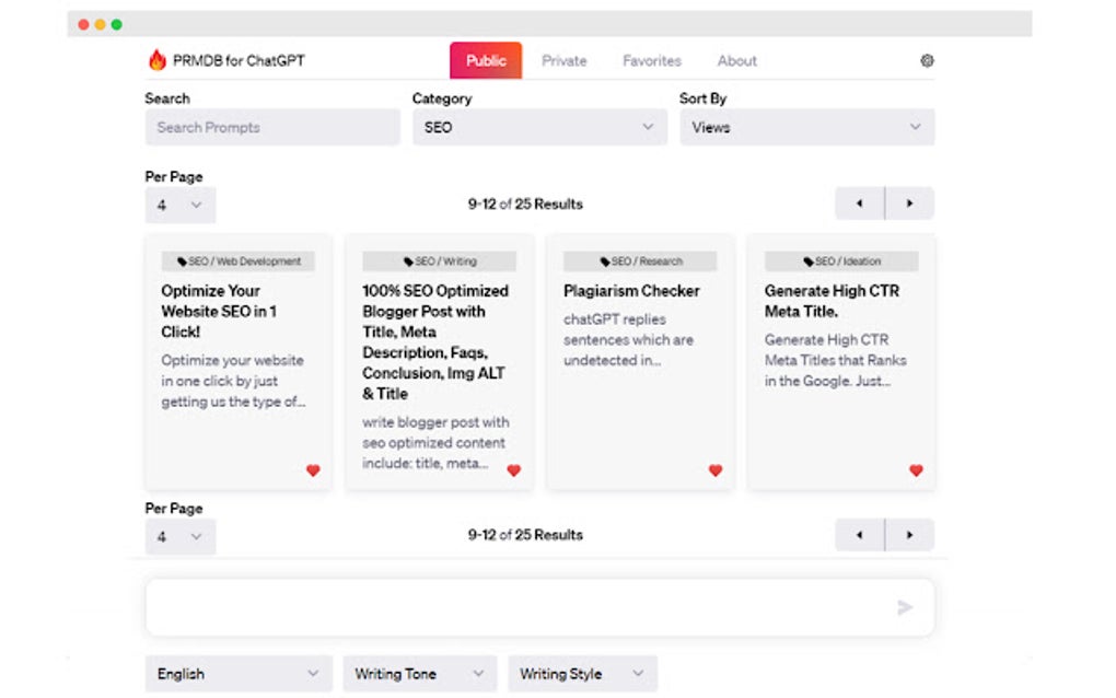 PRMDB - Prompts Database for ChatGPT for Google Chrome - Extension Download