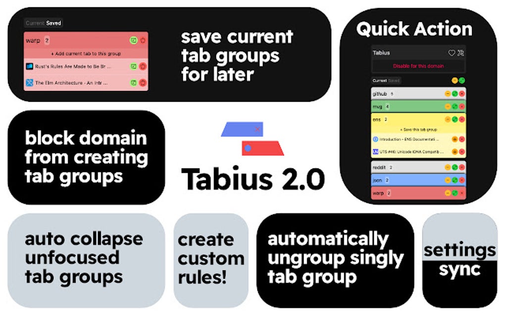 Tabius - Automatic Tab Grouping Assistant Google Chrome için - Eklenti ...