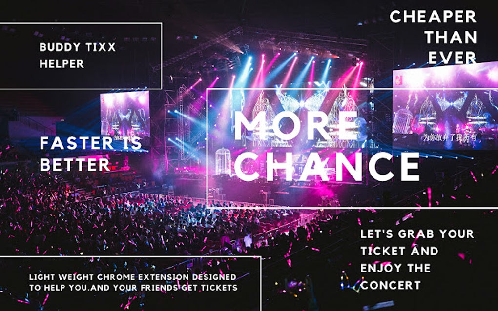 Buddy Tixx Helper for Google Chrome - Extension Download