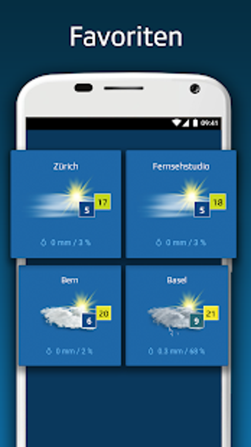 SRF Meteo - Wetter Prognose Schweiz APK für Android - Download