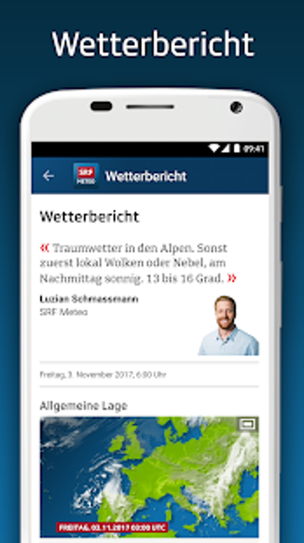 SRF Meteo - Wetter Prognose Schweiz APK für Android - Download
