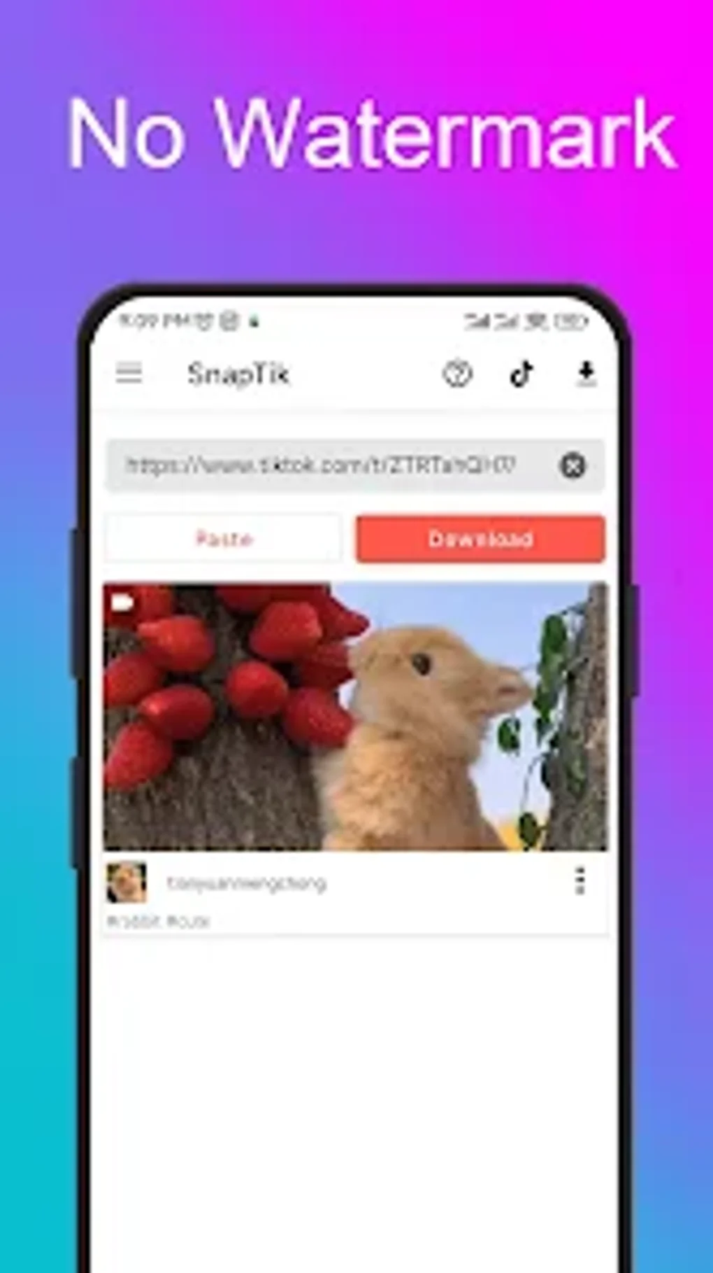 Download video no watermark for Android - Download