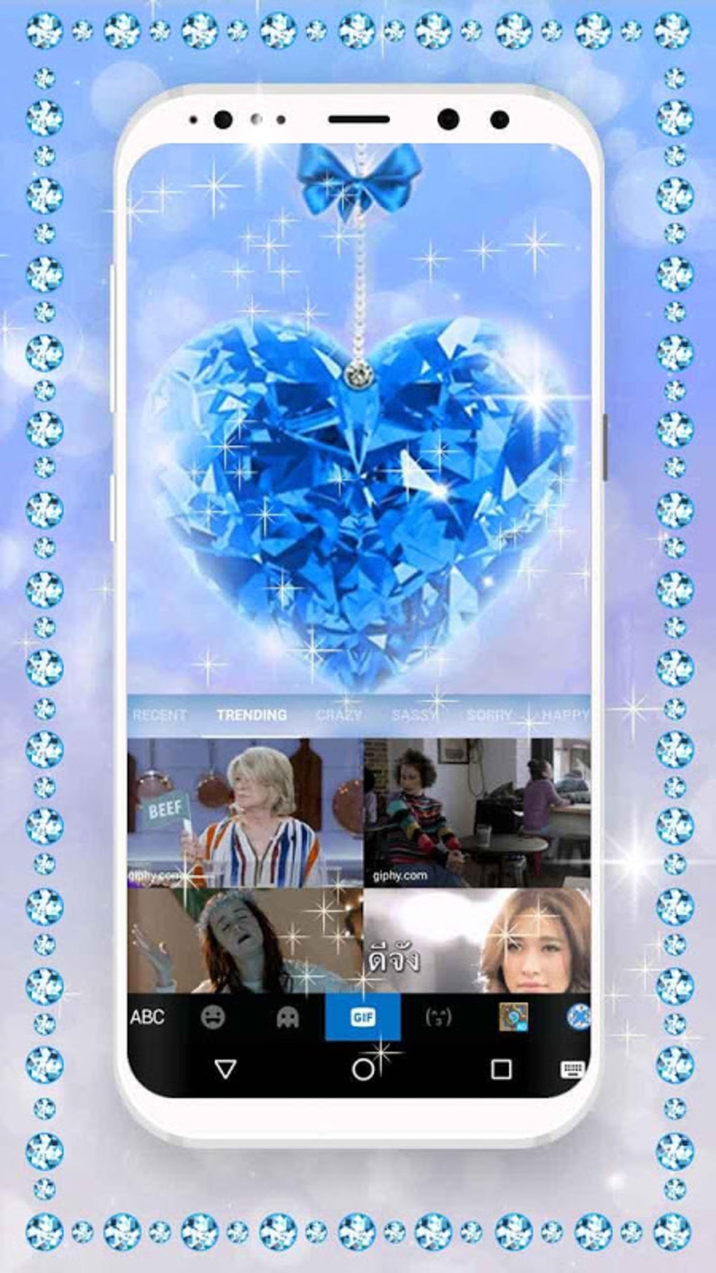 Blue Diamond Keyboard Theme APK for Android - Download