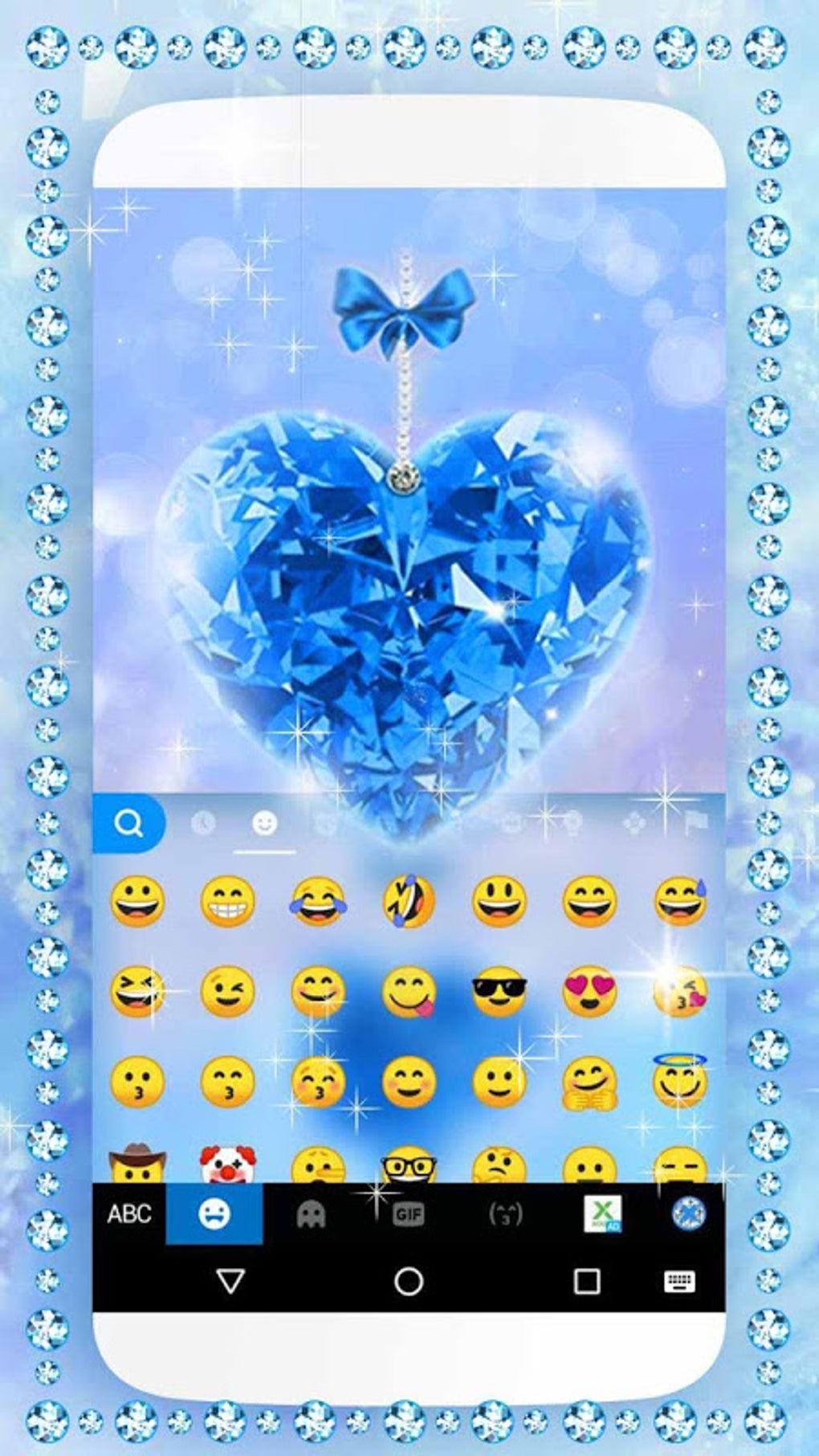 Blue Diamond Keyboard Theme APK for Android - Download