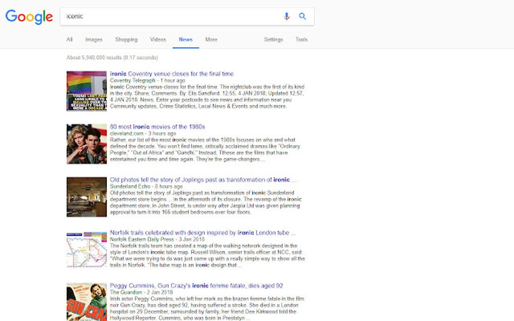 ICONIC Google Chrome 용 - 확장 프로그램 다운로드