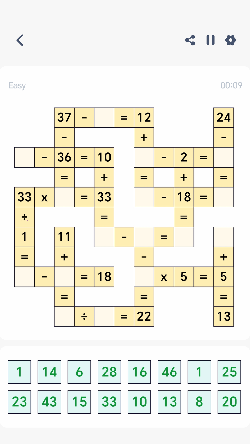 Crossmath Number Chain for iPhone - Download