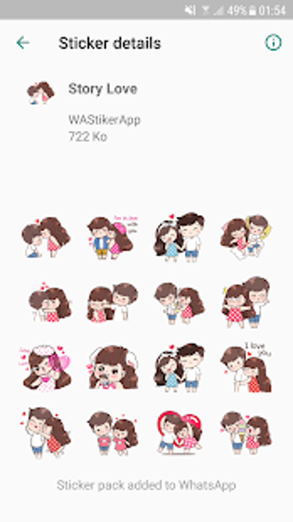 Android için Love Sticker Packs For WhatsApp - WAStickerApps - İndir