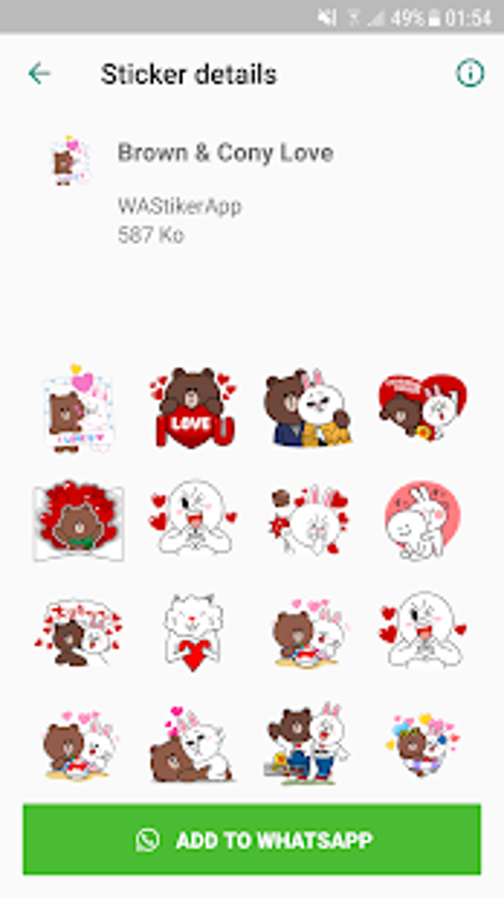 Android için Love Sticker Packs For WhatsApp - WAStickerApps - İndir