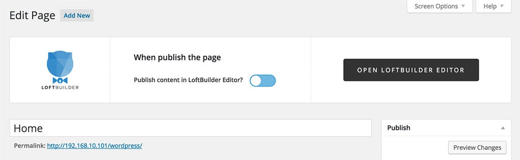 LoftBuilder para WordPress - Descargar