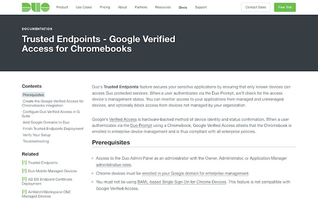 Google Verified Access by Duo for Google Chrome - Extension Download