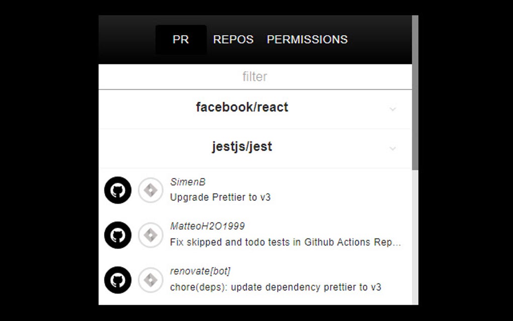 GitHub Pull Requests cho Google Chrome - Tiện ích mở rộng Tải về