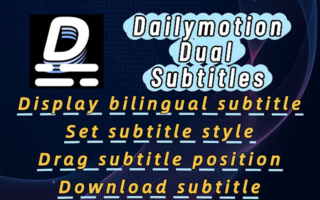 Dailymotion Dual Subtitles - Subtitle Translator for Google Chrome - Extension Download
