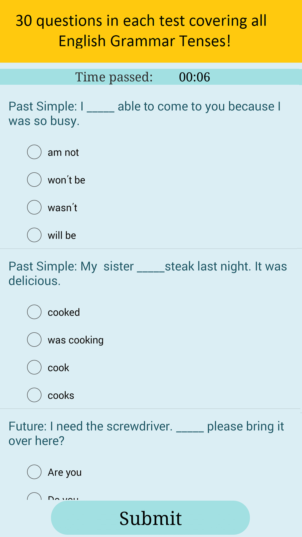 English Grammar Test For Android Download