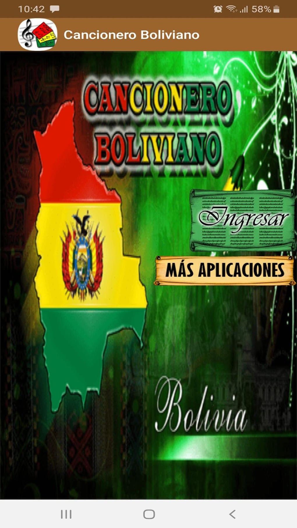 Cancionero Boliviano para Android - Descargar