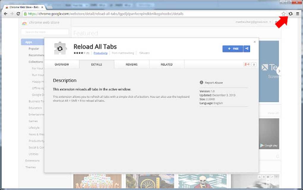 Reload All Tabs for Google Chrome - Extension Download