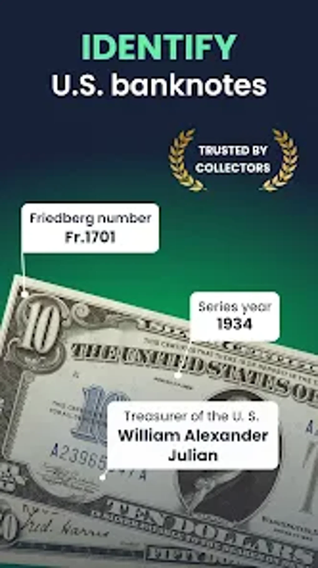 Android 용 DollarScan: Banknote Scanner - 다운로드