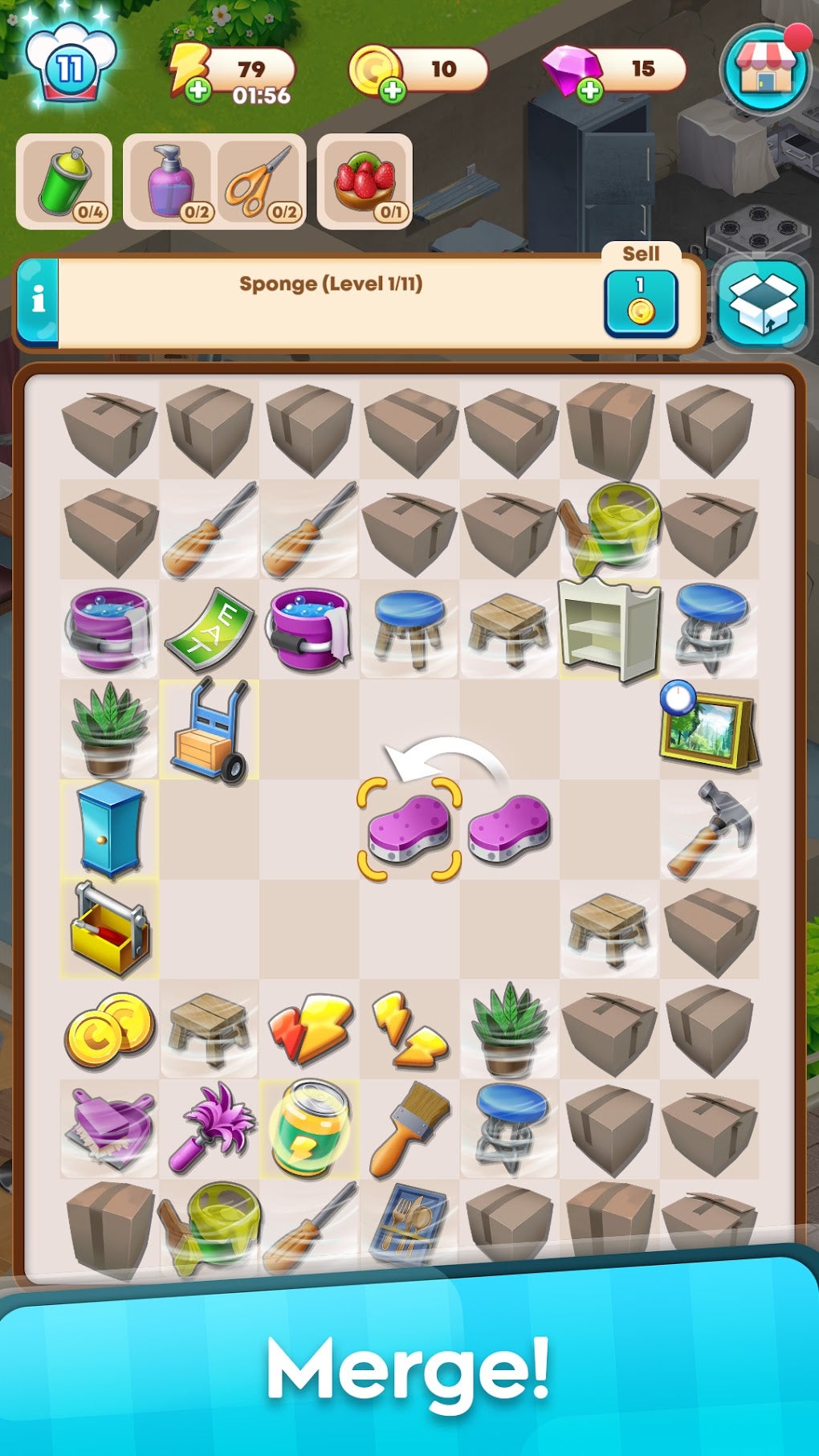 Merge Restaurant Puzzle Game Para Android Descargar