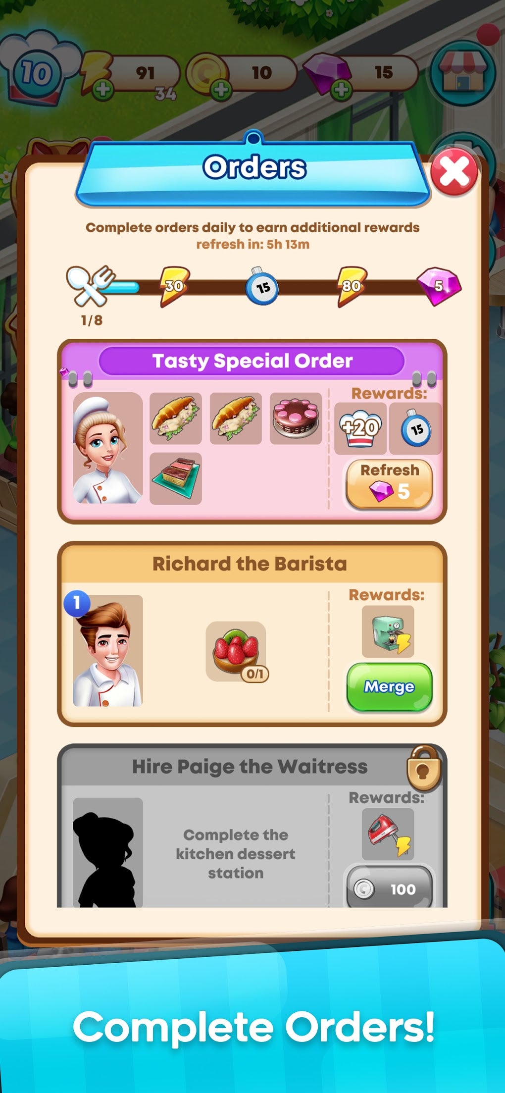 Merge Restaurant - Puzzle Game for Android - Download