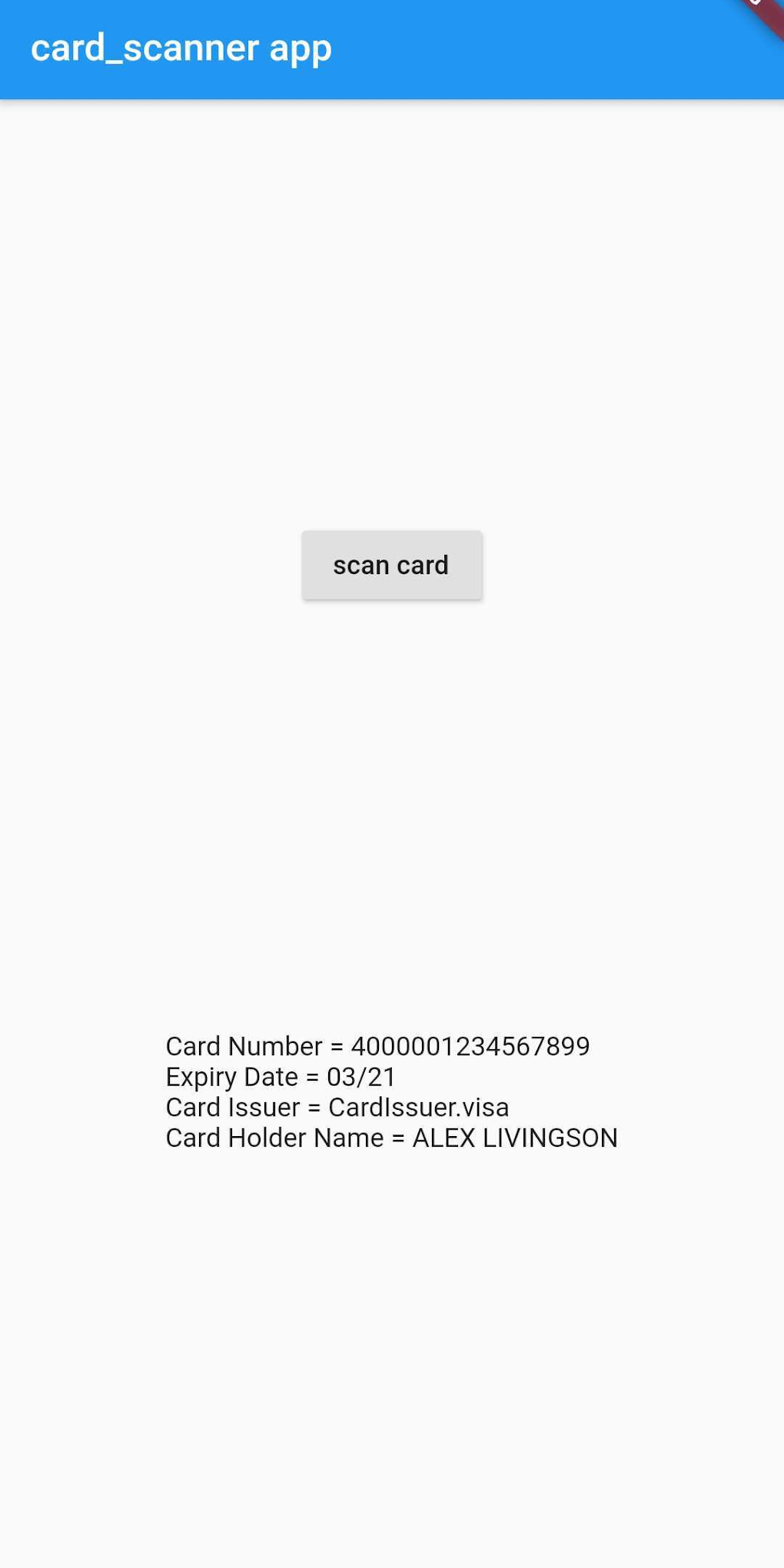 Card Scanner Android Card Scanner Android