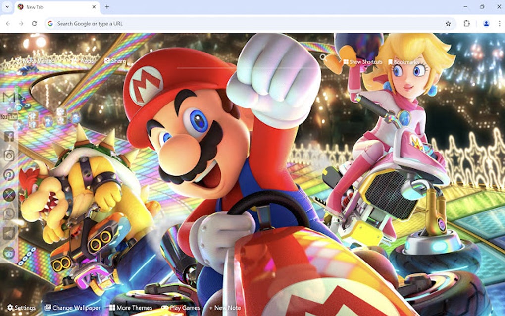 Super Mario Wallpaper สำหรับ Google Chrome - ส่วนขยาย ดาวน์โหลด