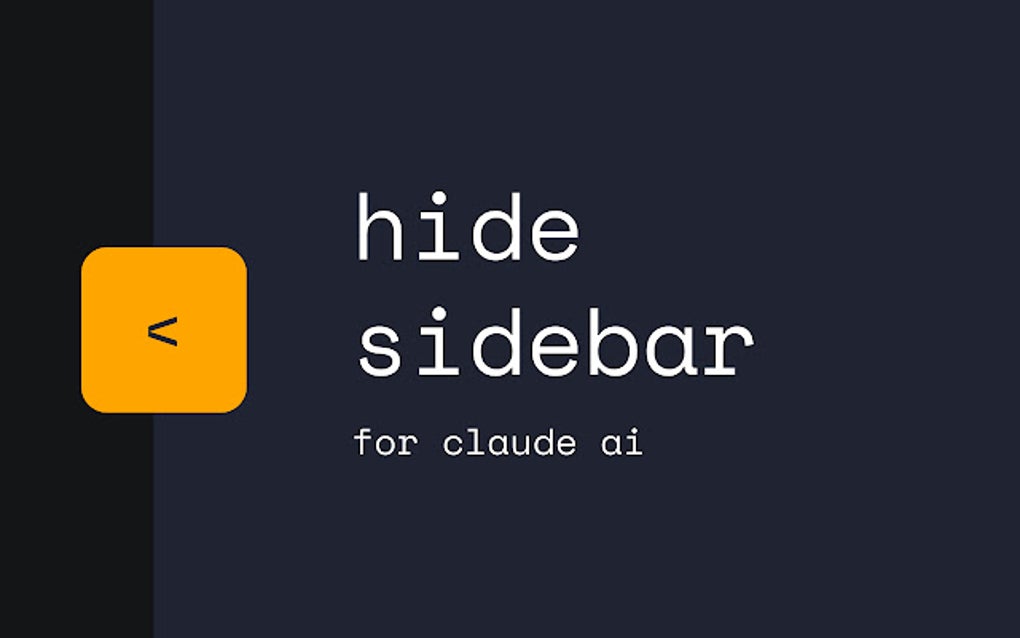 Claude Sidebar Hide para Google Chrome - Extensión Descargar