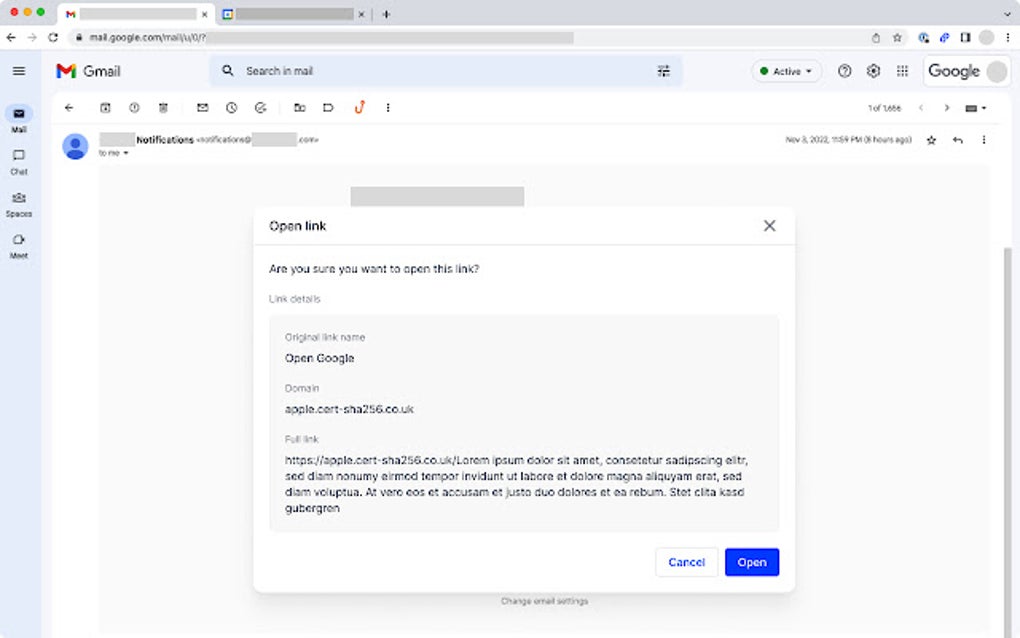 Link Inspector for Gmail for Google Chrome - Extension Download