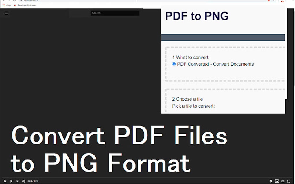 PDF to PNG para Google Chrome - Extensão Download