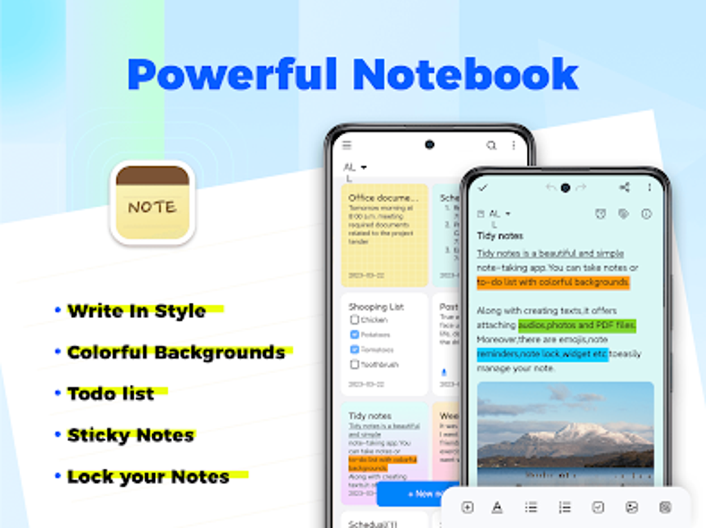 Android 용 Notepad Notes Color Notebook - 다운로드 Android 용 Notepad Notes Color Notebook - 다운로드