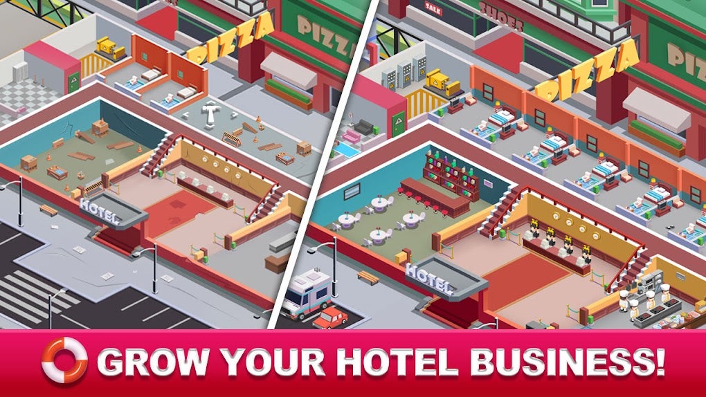 Sim Hotel Tycoon - Idle Game pour Android - Télécharger