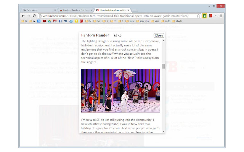 Fantom Reader for Google Chrome - 拡張機能 無料・ダウンロード